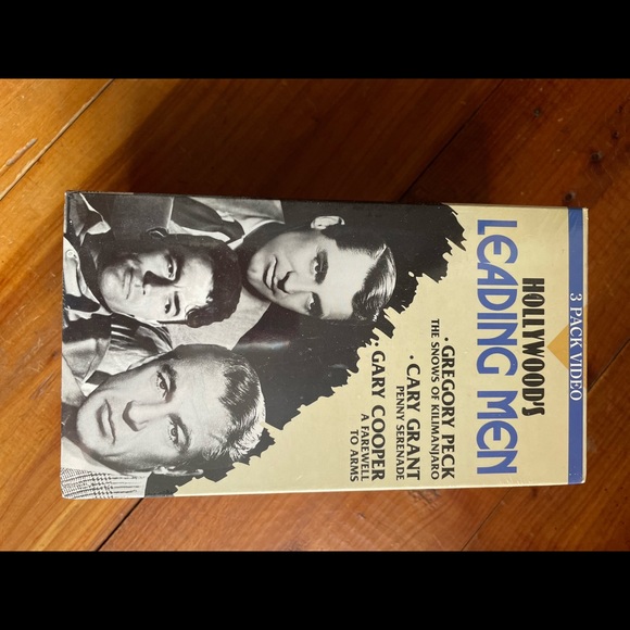 Media | New Vhs Set Of 3 Tapes Hollywood Leading Men Gregory Peck Cary ...